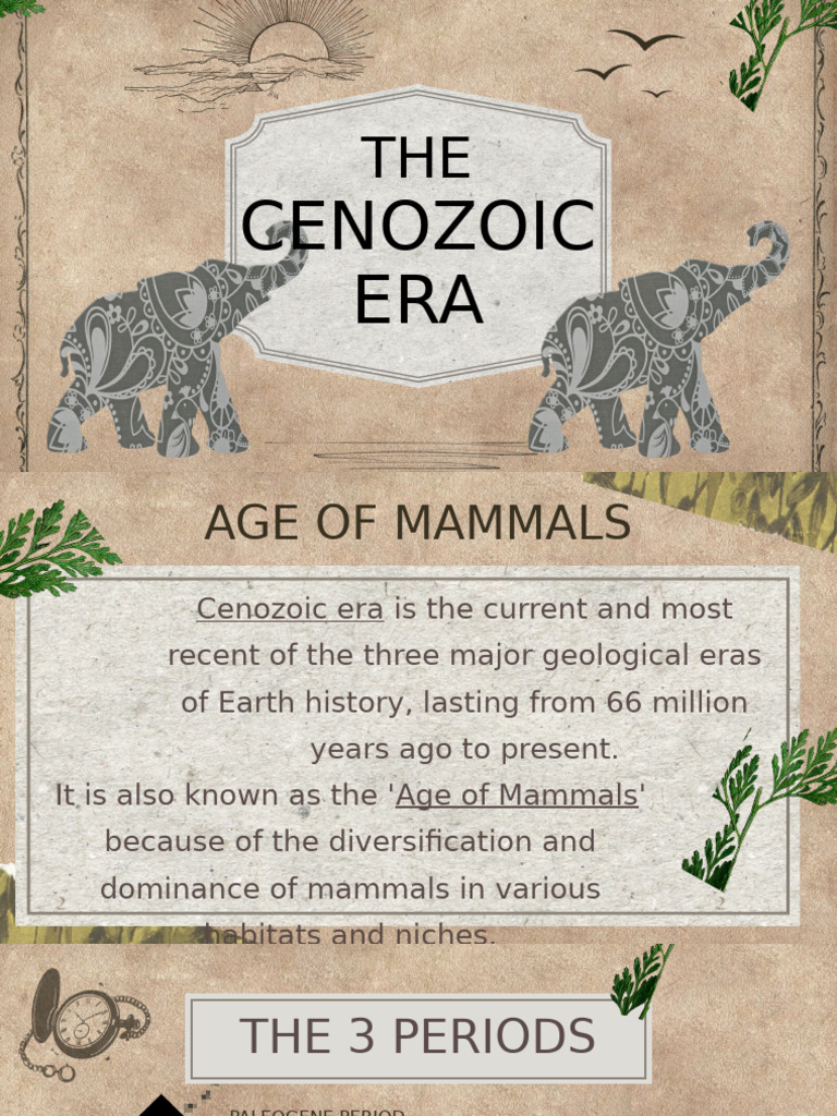 The Cenozoic Era | PDF | Earth Sciences | Stratigraphy