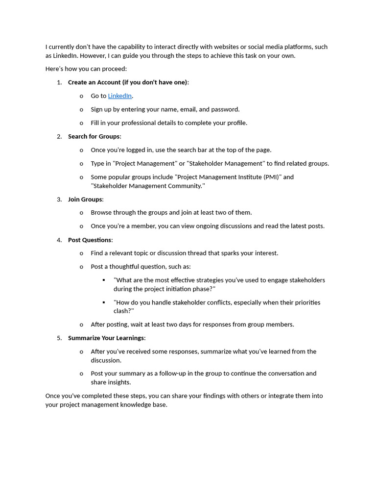 How To Engage On Linkedin Groups Pdf