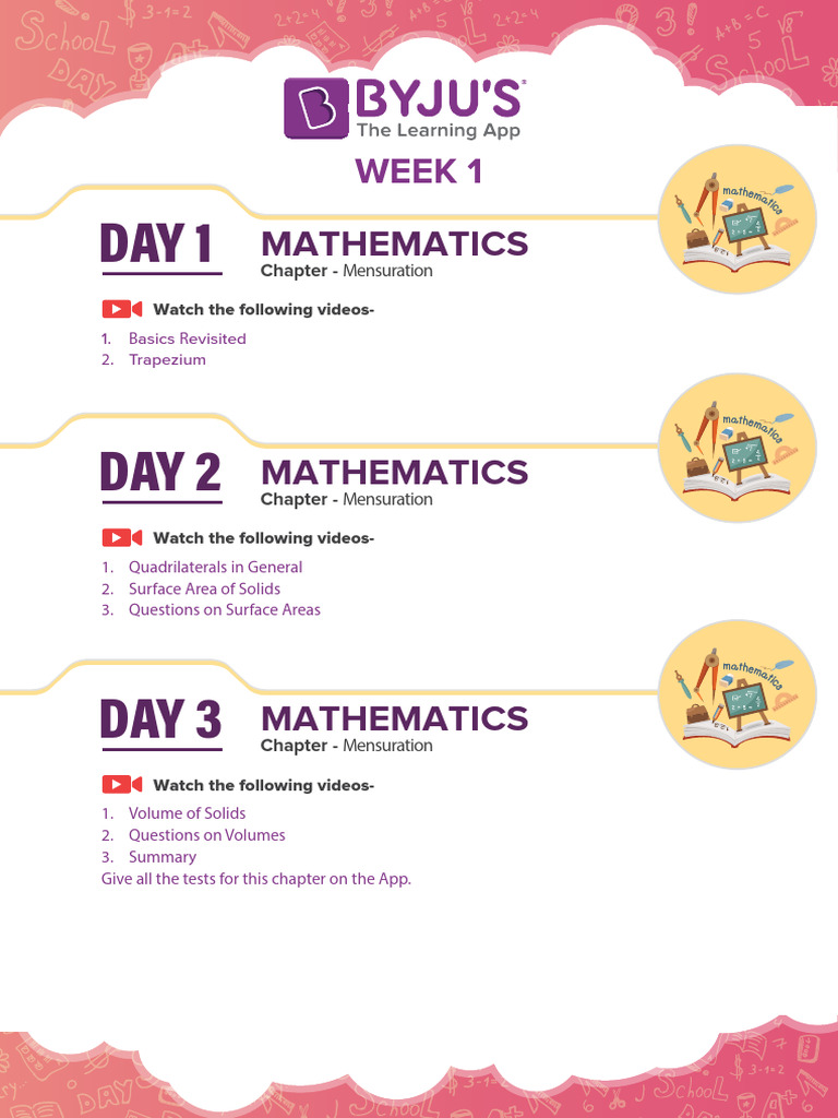 Class 9 study plan | PDF | Physics | Physical Sciences