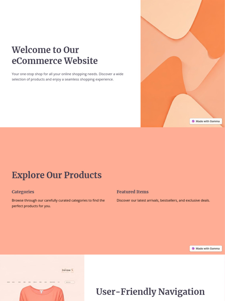 Welcome To Our ECommerce Website | PDF | Usability | Online Shopping