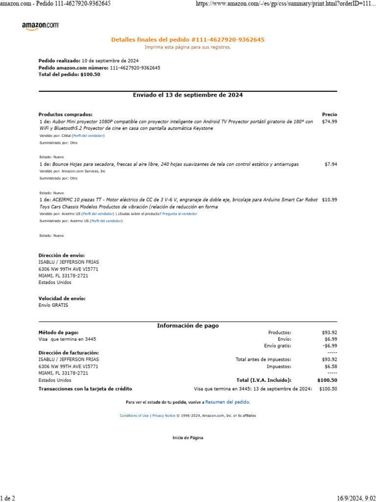 Pedido 111-4627920-9362645 | PDF