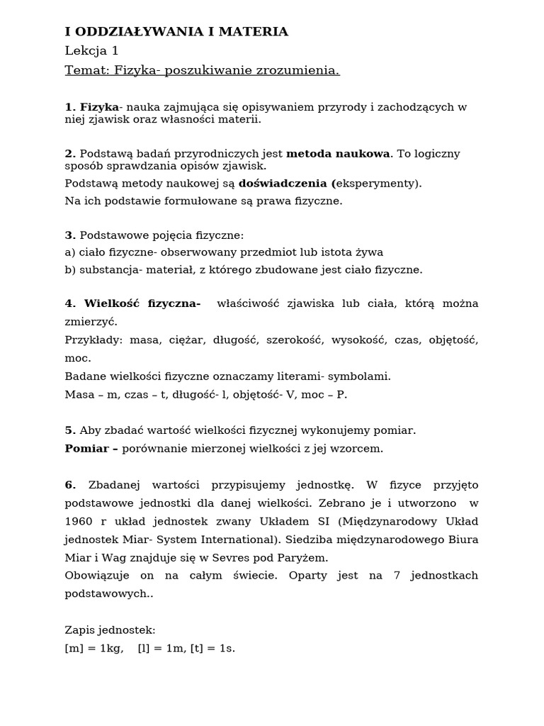 Lekcja 1 | PDF