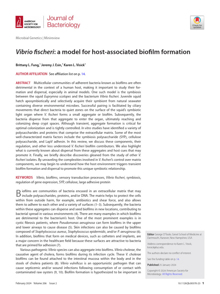 jb.00370-23 | PDF | Biofilm | Bacteria
