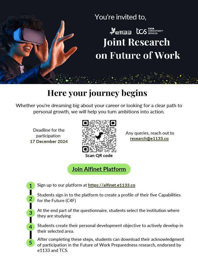 TCS E1133 Research Invitation TMSL | PDF