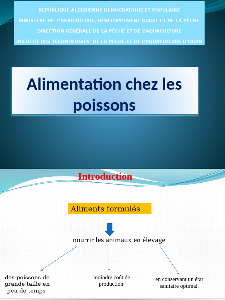 Alimentation des poissons en aquaculture | PDF | Glucide | Protéines