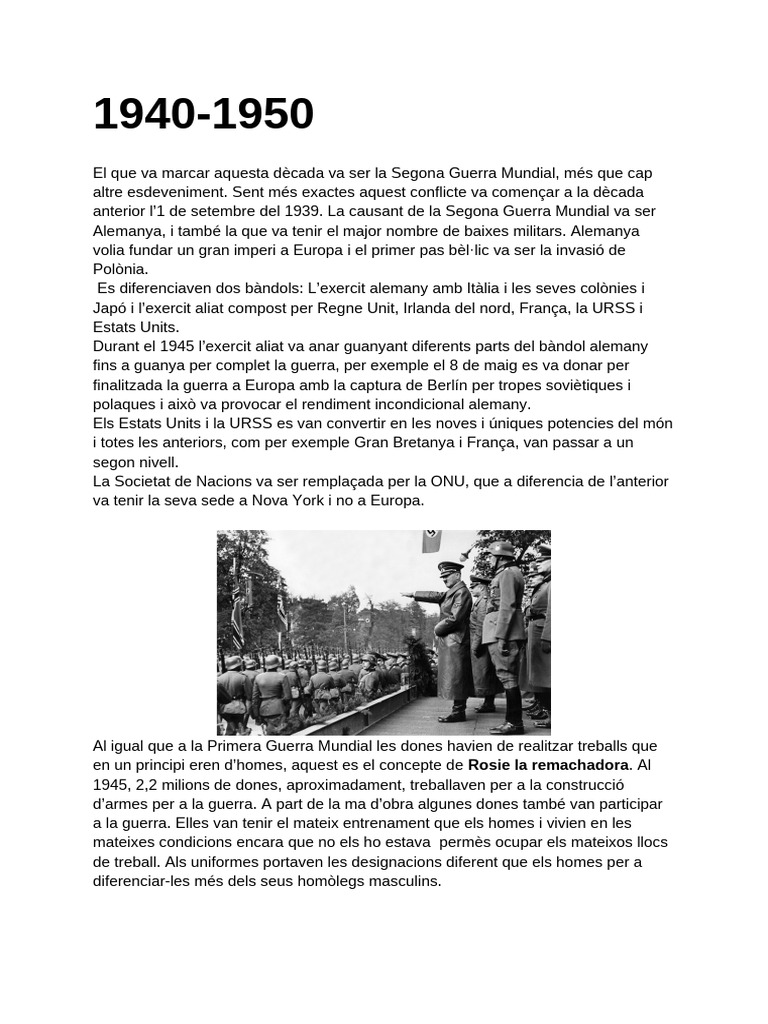 MODA 1940-1950 | PDF