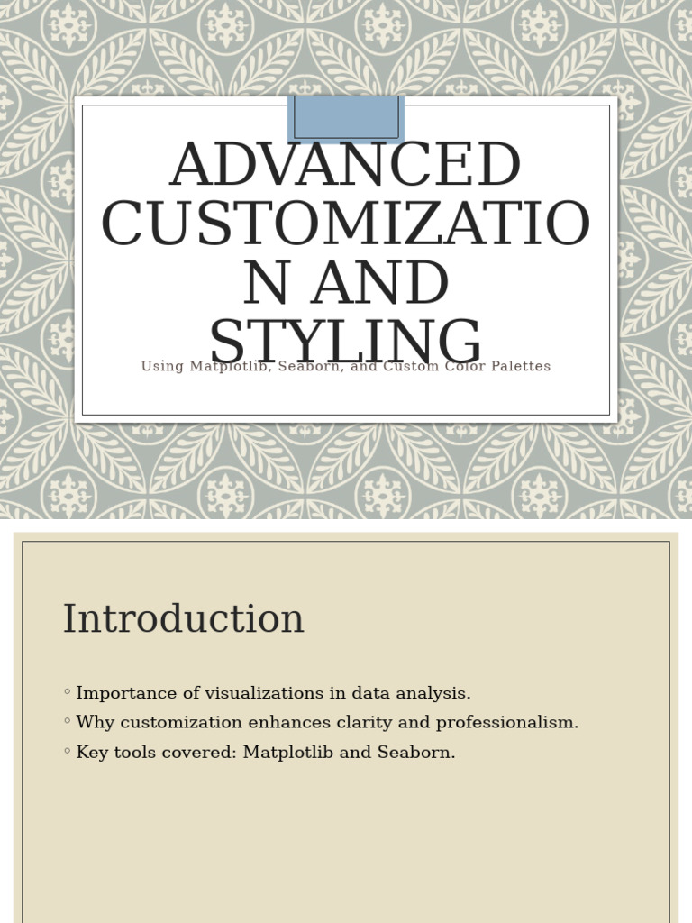 Advanced_Customization_Styling_Presentation | PDF | Graphic Design