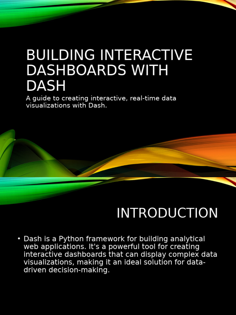 Dash Interactive Dashboards Presentation Full | PDF | Page Layout | Mobile App