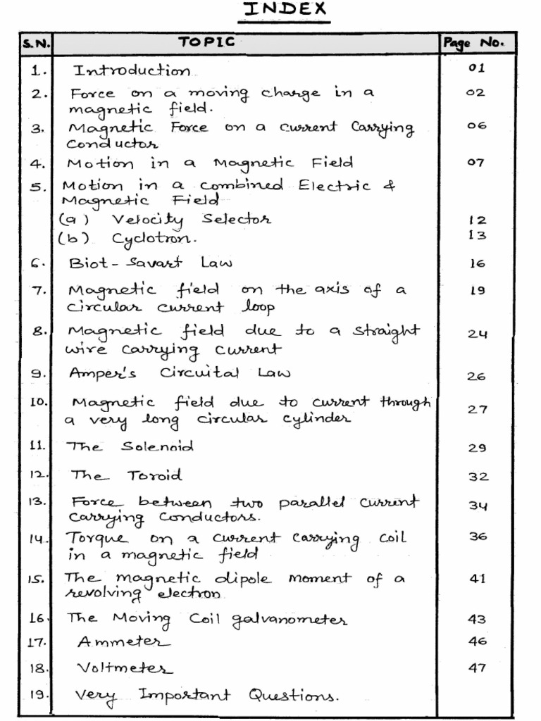 Moving Charge and Magnetism | PDF