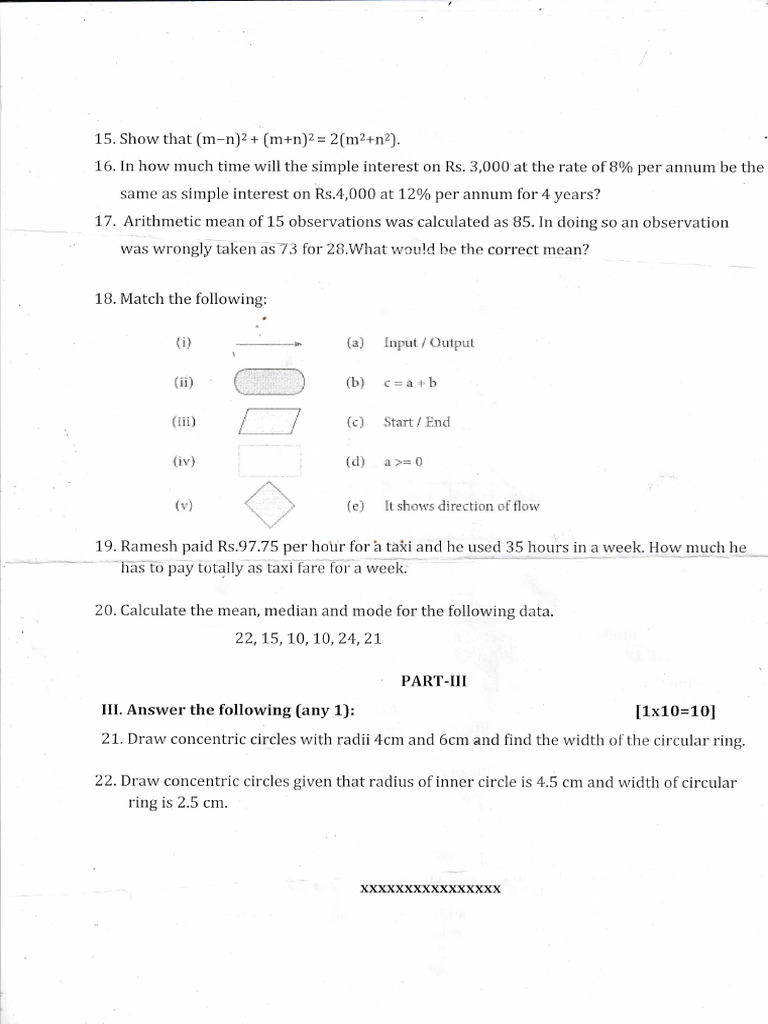 7th math sem III | PDF | Elementary Geometry | Mathematics