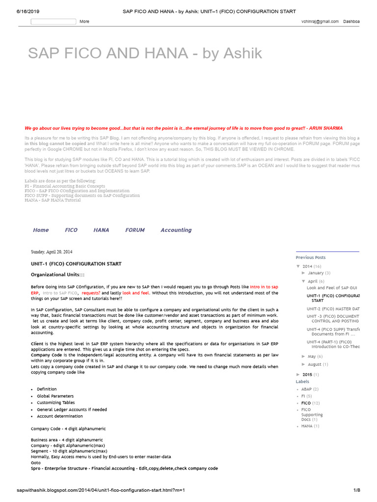 SAP FICO & HANA Setup Guide | PDF | Accounting | International Financial Reporting Standards