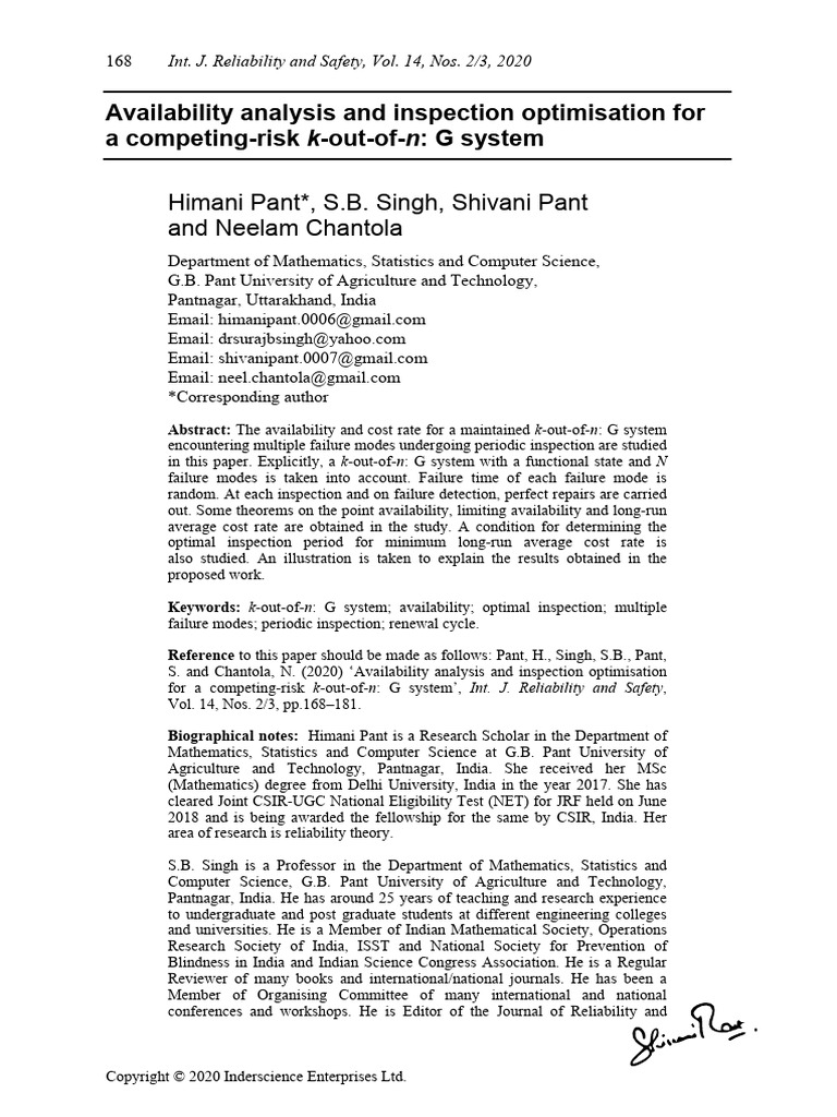 Reliability-front | PDF | Reliability Engineering | Mathematical Optimization