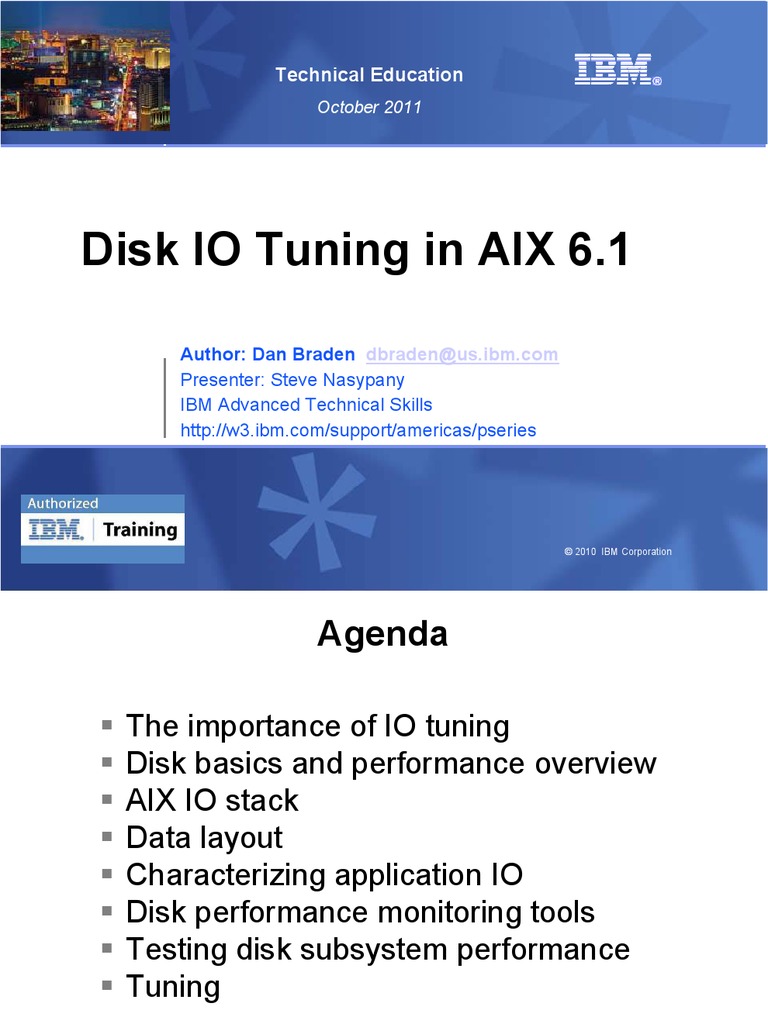 AIX Disk IO Tuning 093011 | Download Free PDF | Solid State Drive ...