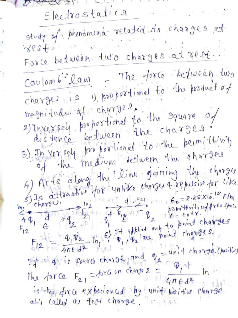 Electrostatics Part 1 - Compressed | PDF