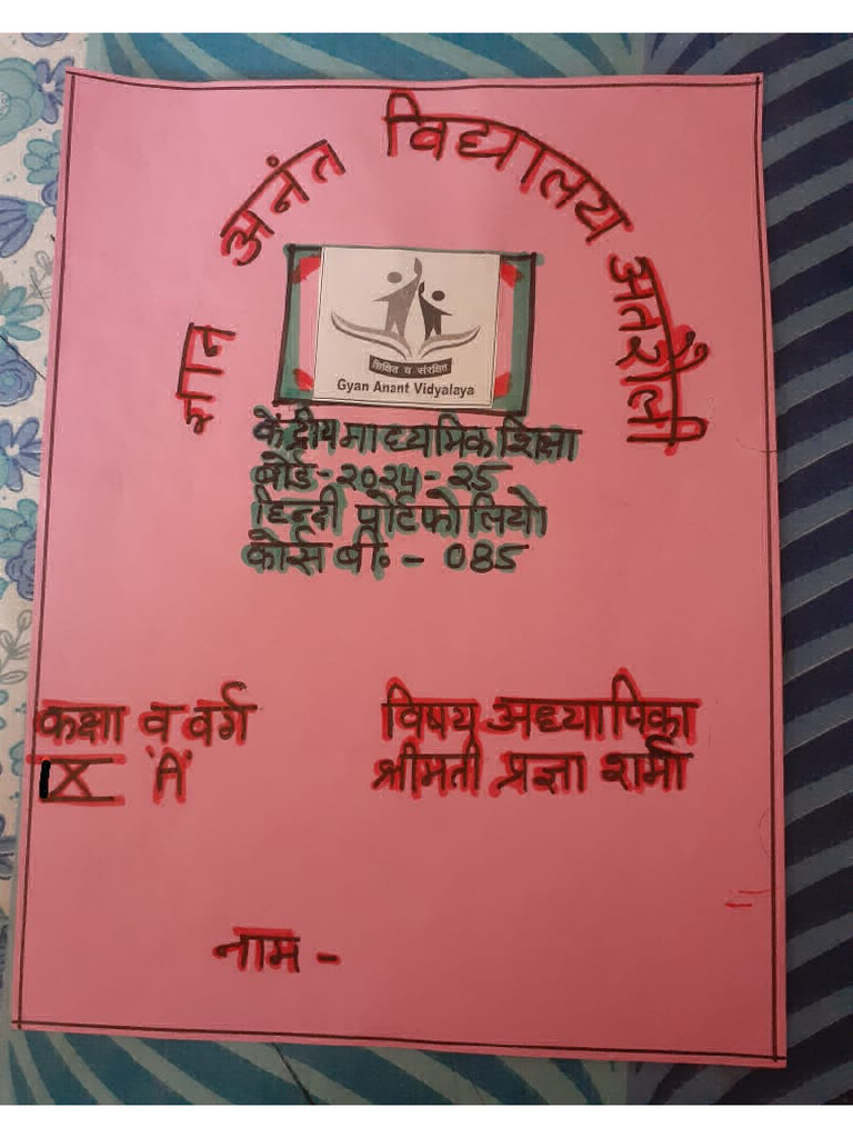 9th Hindi Portfolio | PDF