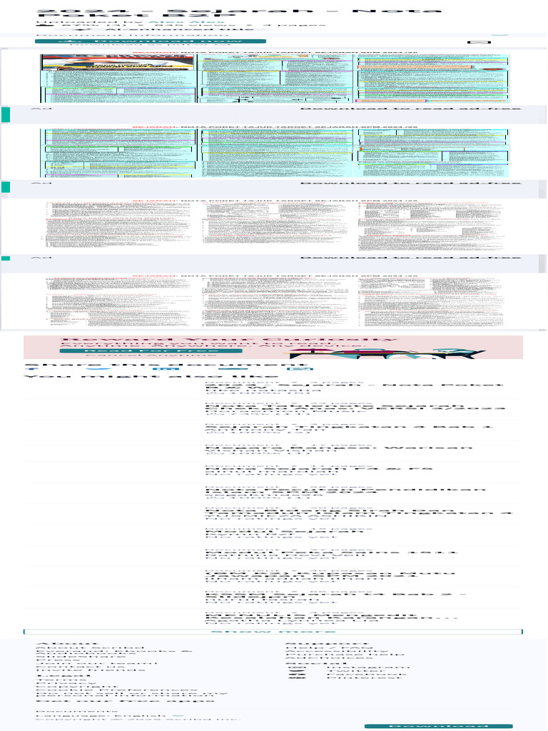 2024 - Sejarah - Nota Poket B2P PDF | PDF