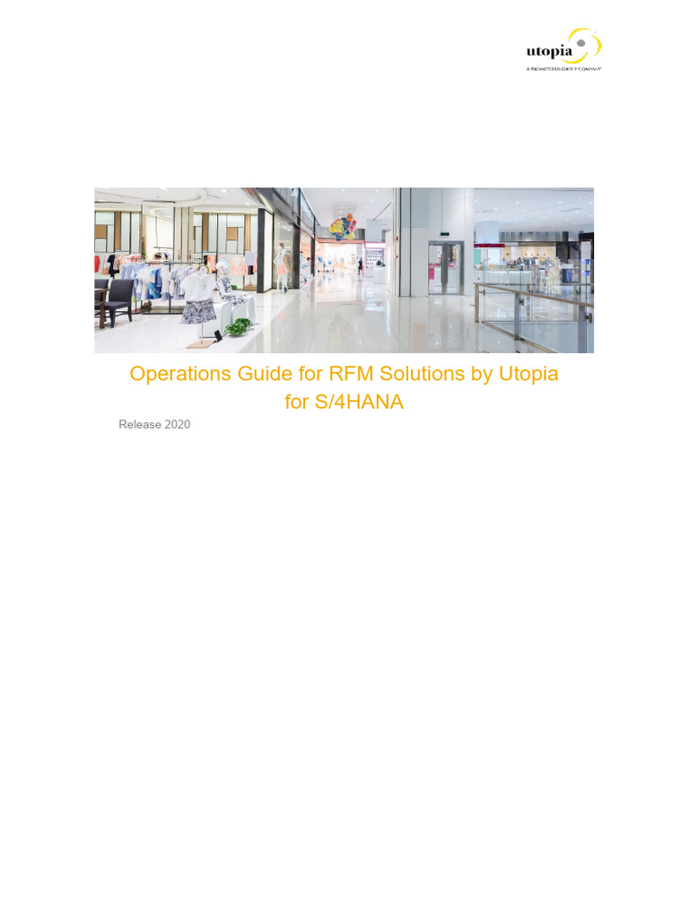 SAP MDG - RFM UGI - RFM - 2020 - OperationsGuide - S4H | PDF | Computing | Information Technology