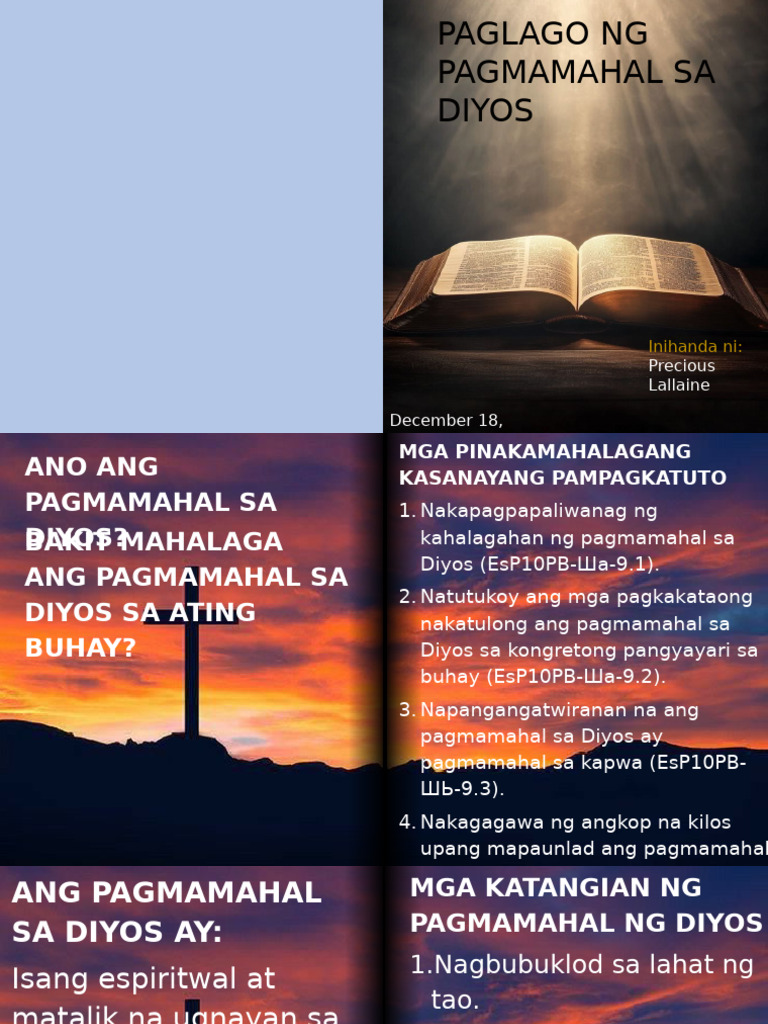 Pagmamahal Sa Diyos | PDF