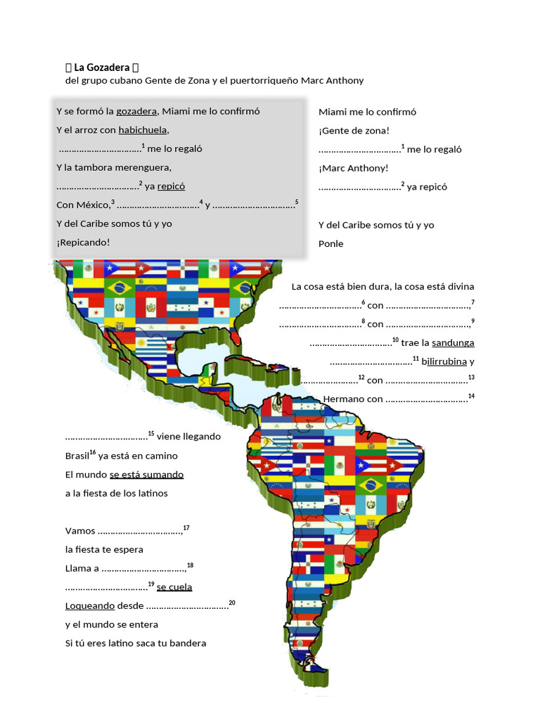 Gente de Zona y Marc Anthony - La Gozadera | PDF
