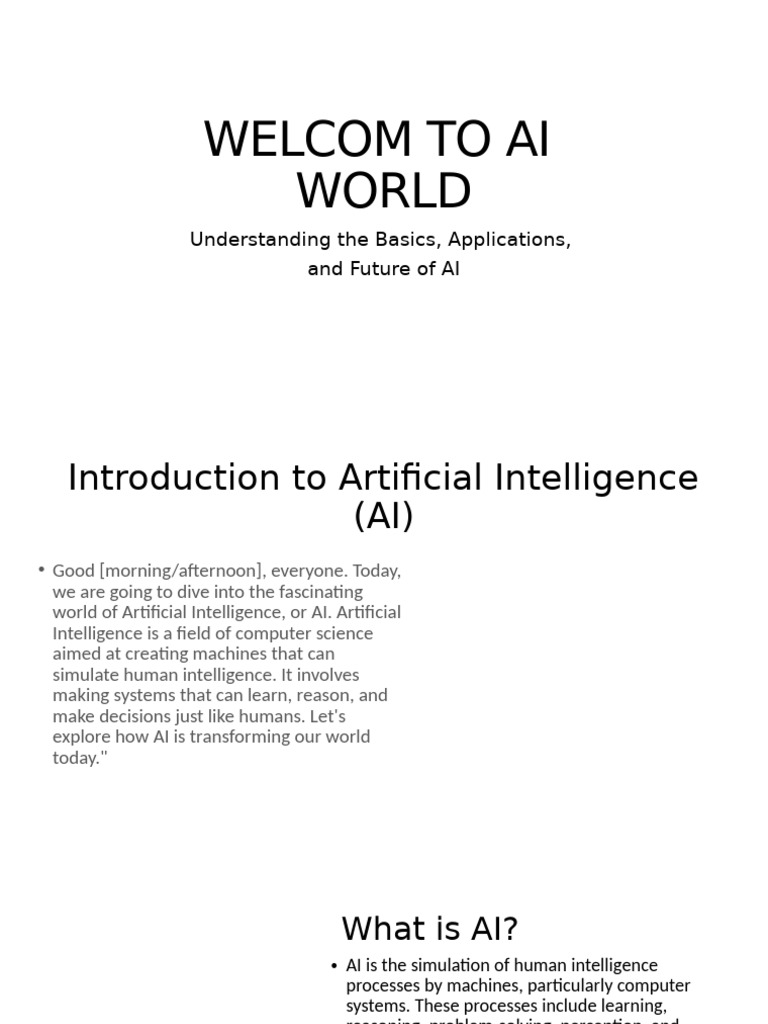 AI WORLD | PDF | Artificial Intelligence | Intelligence (AI) & Semantics
