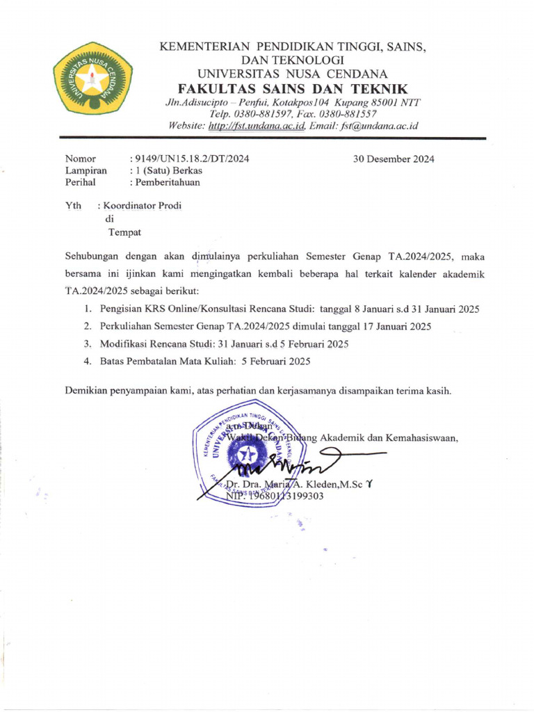 Surat Pemberitahuan | PDF