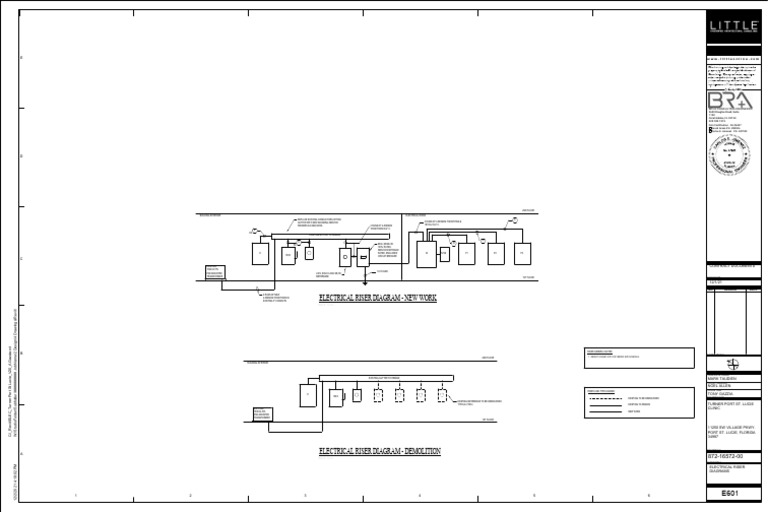 e601 - Electrical Riser Diagrams Example | PDF | Electricity ...