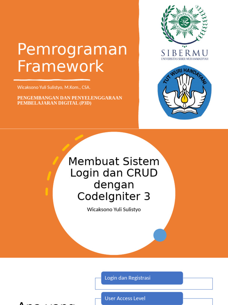 Pemrorgraman Framework 1 | PDF