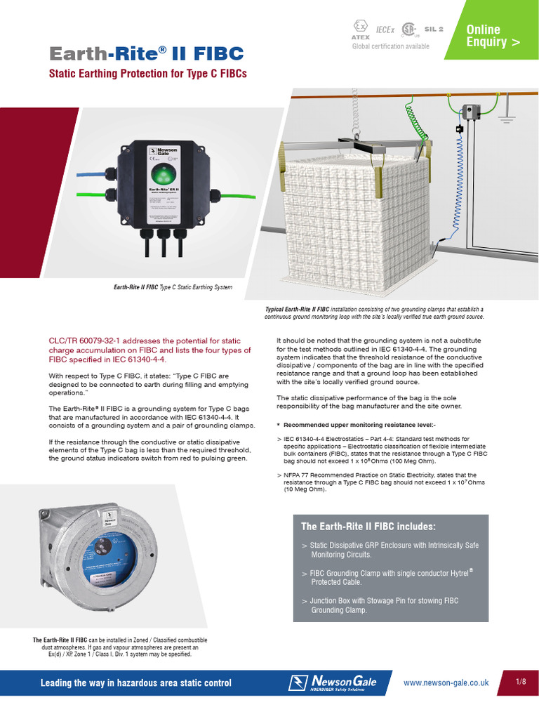 Earth-Rite FIBC | PDF | Power Supply | Electrical Resistance And ...