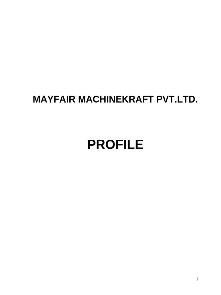 Mayfair- Profile | PDF | Engineering