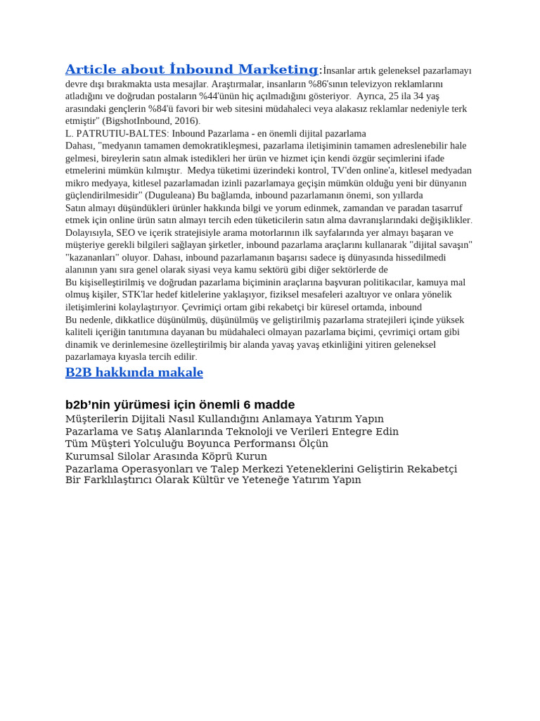 b2b Makale | PDF