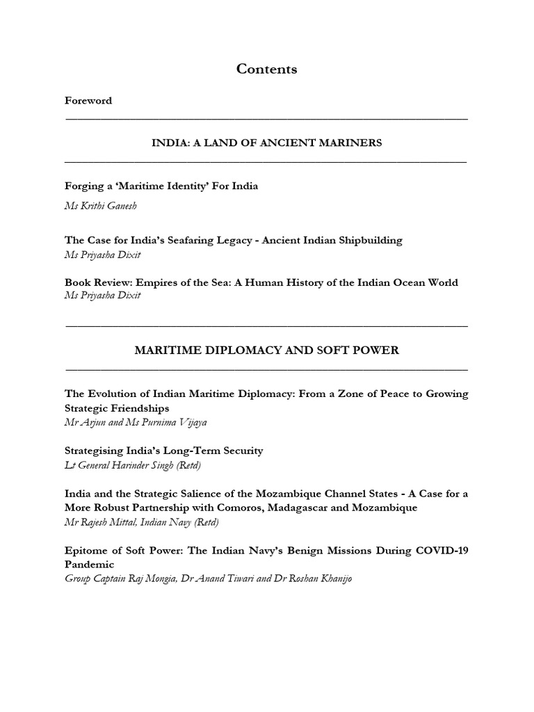 Anuttama Banerjee's Maritime Insights | PDF