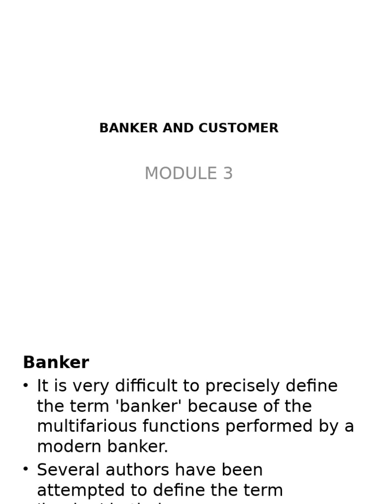 Banker-Customer Relationship Dynamics | PDF | Transaction Account ...