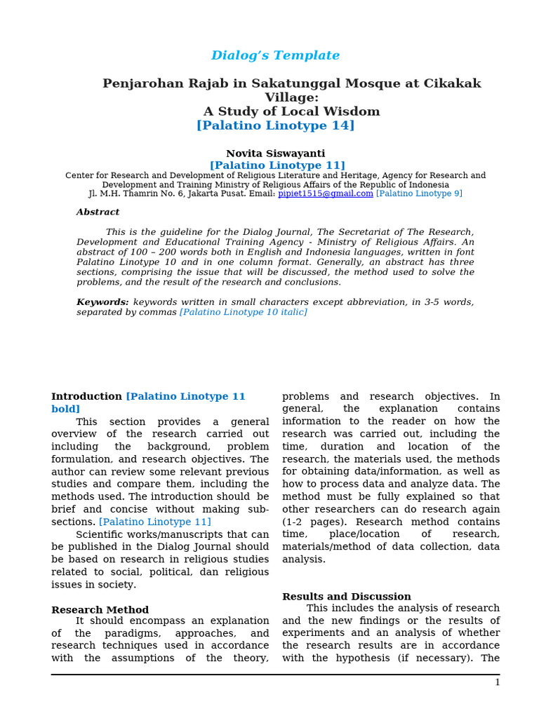 Template Dialog-Englis Version | PDF | Bibliography | Thesis