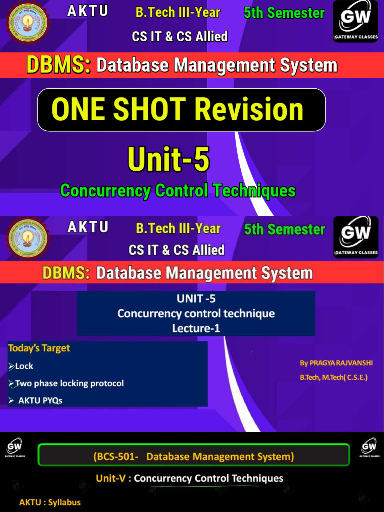 DBMS U-5 ONE SHOT NOTES_834e6348-1c3e-4ff0-a17f-60b443732534 | PDF