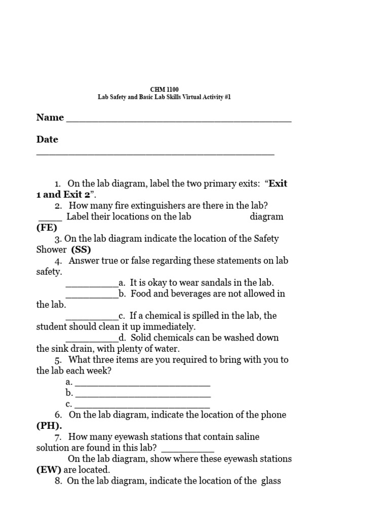 CHM 1100 Basic Lab Skill Virtual Activity #1 (2).docx | PDF