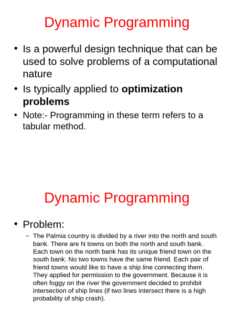 Dynamic Programming (1) | PDF | Dynamic Programming | Applied Mathematics Dynamic Programming (1) | PDF | Dynamic Programming | Applied Mathematics