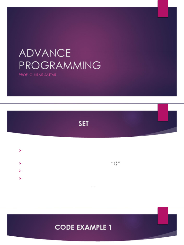 Advance Programming Slide 5 | PDF | Computer Programming | Software Engineering