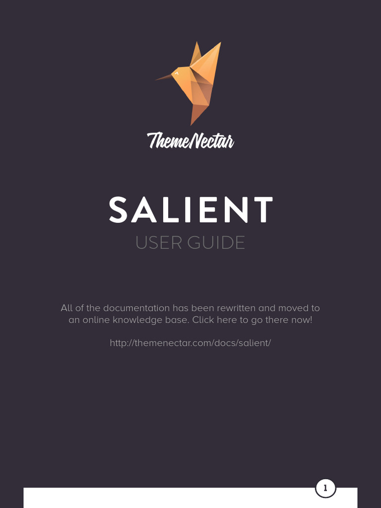 Salient User Guide | PDF