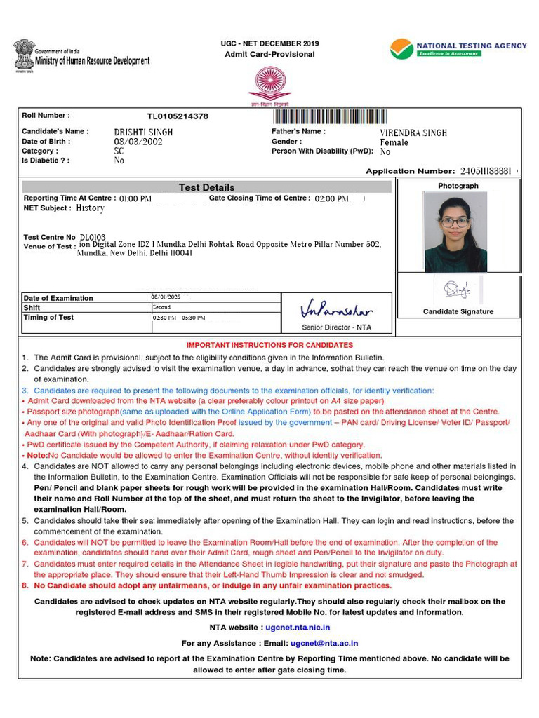 Drishti Singh 08/03/2002 SC No 240511183331 Virendra Singh Female No | PDF