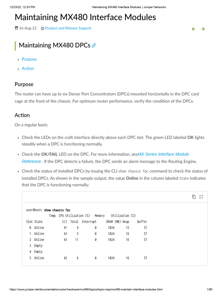 MX480 Universal Routing Platform Hardware Guide | PDF | Optical Fiber ...