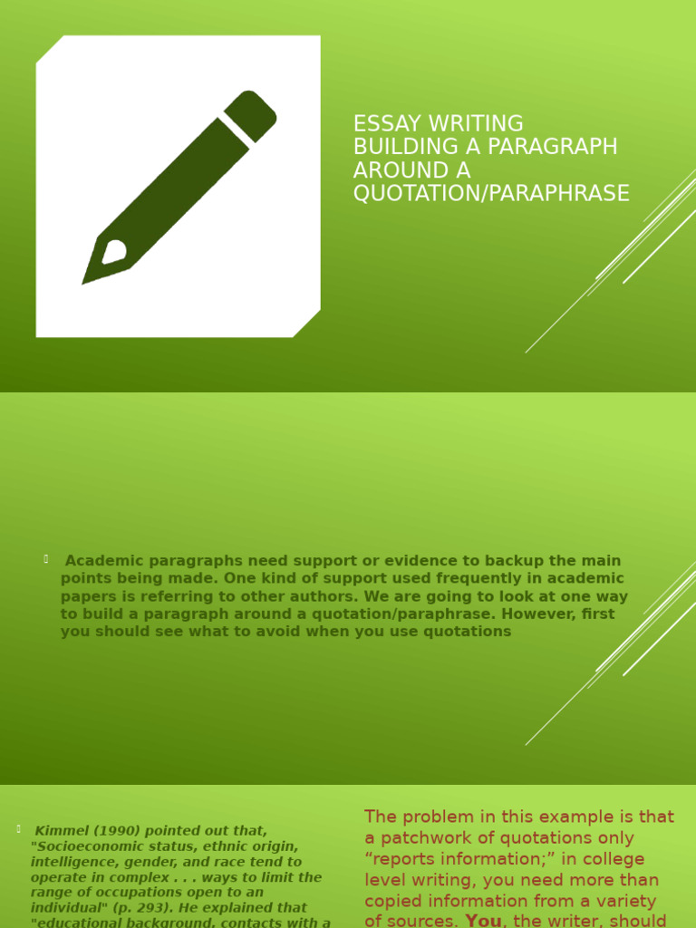 011 Building A Paragraph | PDF | Paragraph | Human Communication