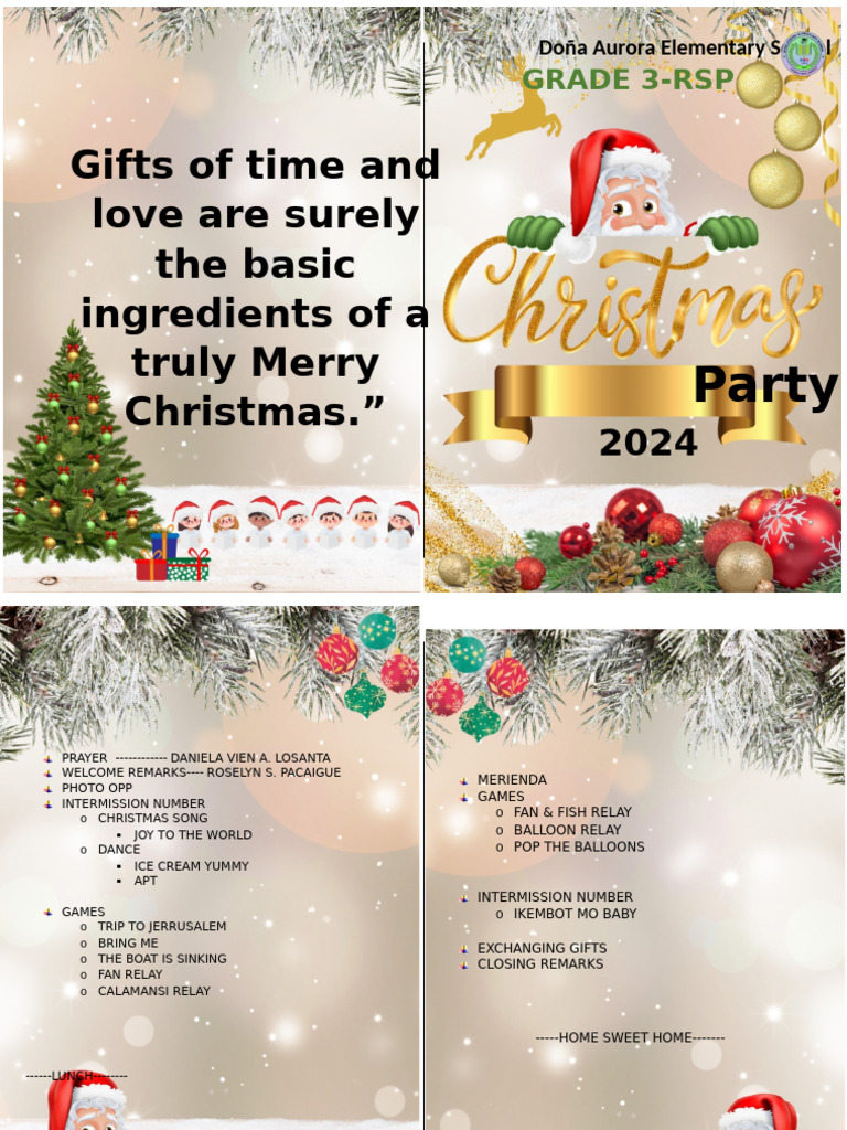 Program Christmas party | PDF