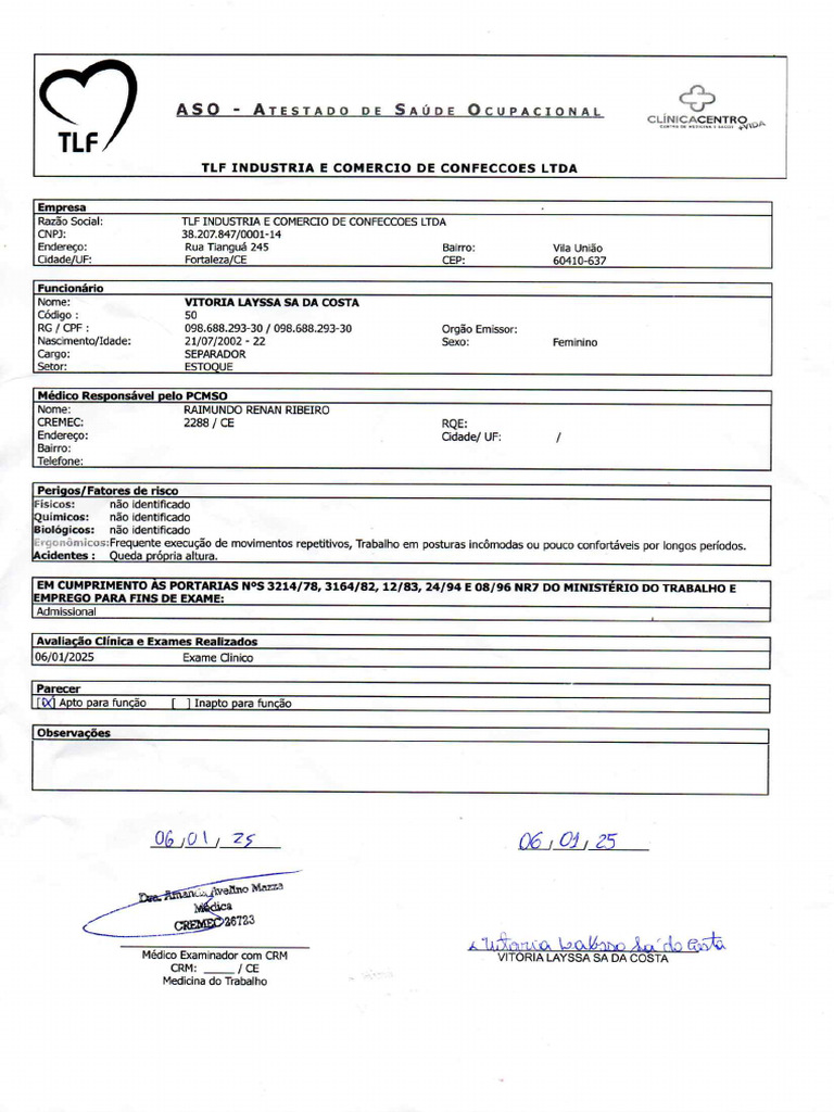 Aso Admissional | PDF