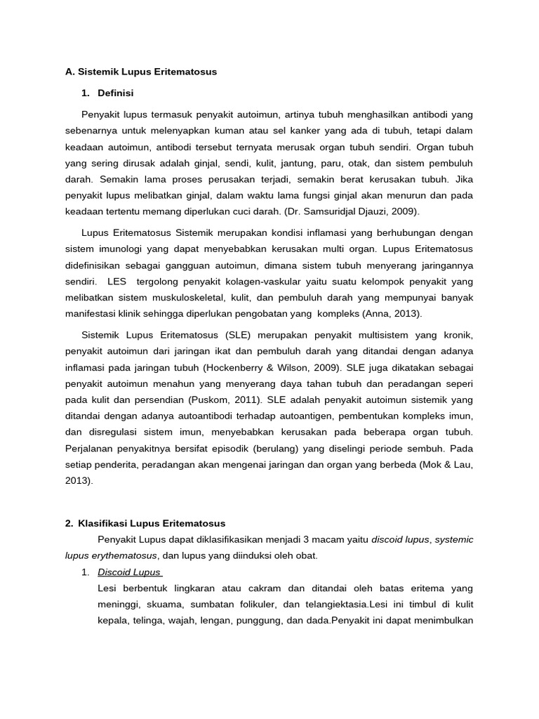 LP SLE Komplikasi AKI-Mala | PDF