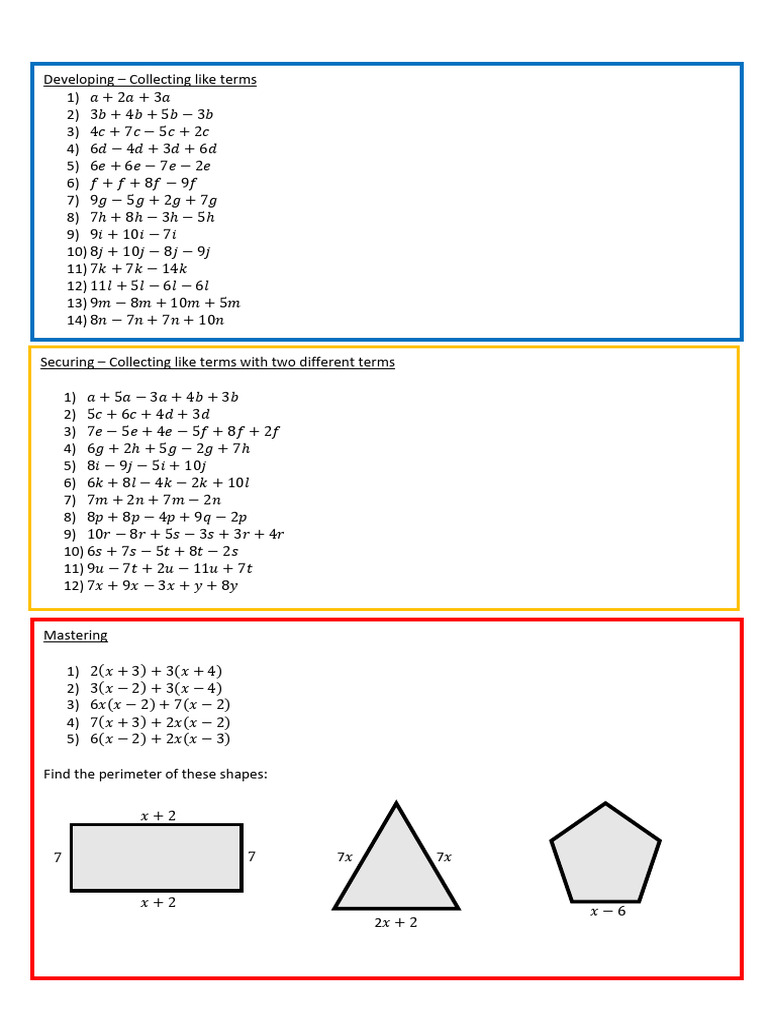 Math Year 9 Revision | PDF