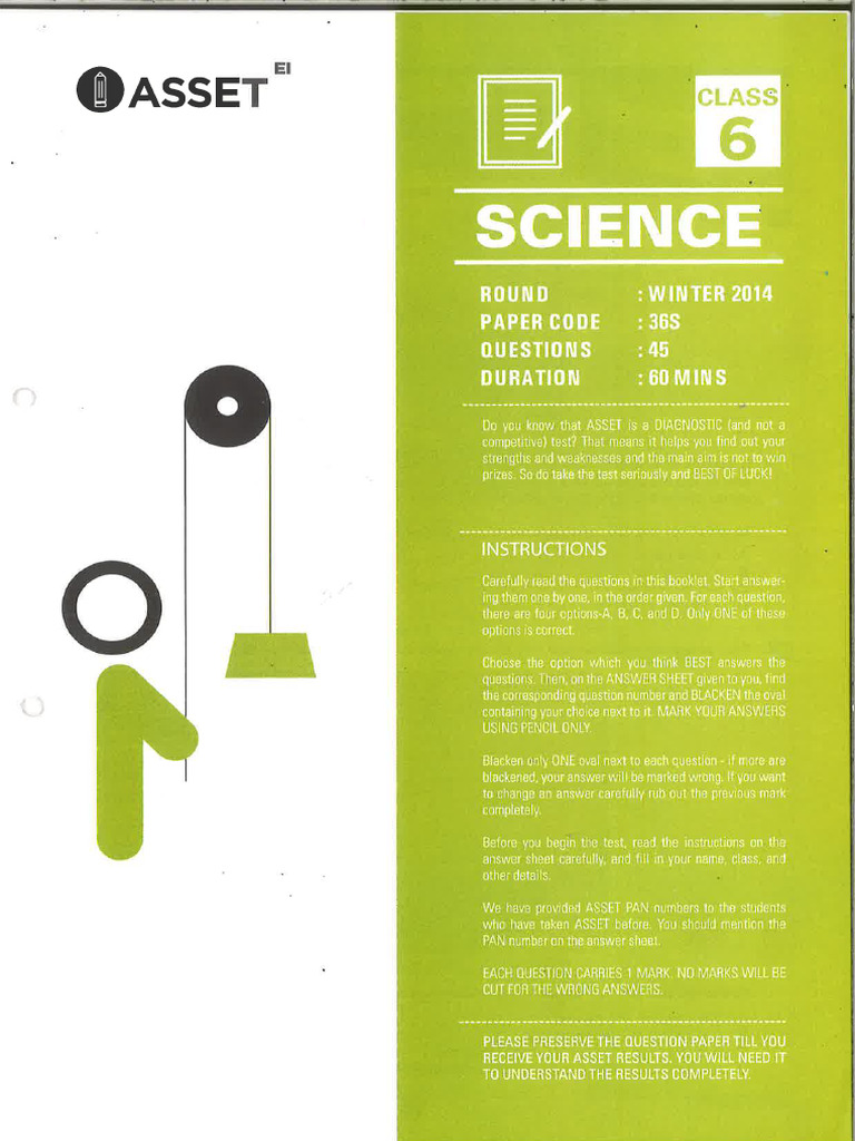 Science - Grade 6 - 2014 | PDF