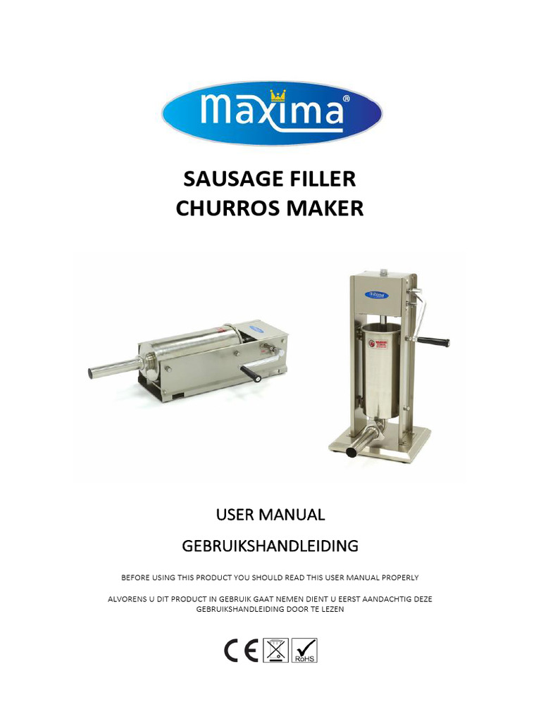 Churros Maker Maxima | PDF