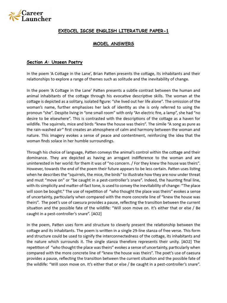 LITERATURE EXEMPLARS | PDF | Poetry | John Keats