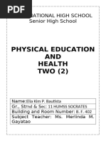 Physical Education and Health 2 (HOPE 2) : Quarter 3 & 4 | PDF | Stress ...