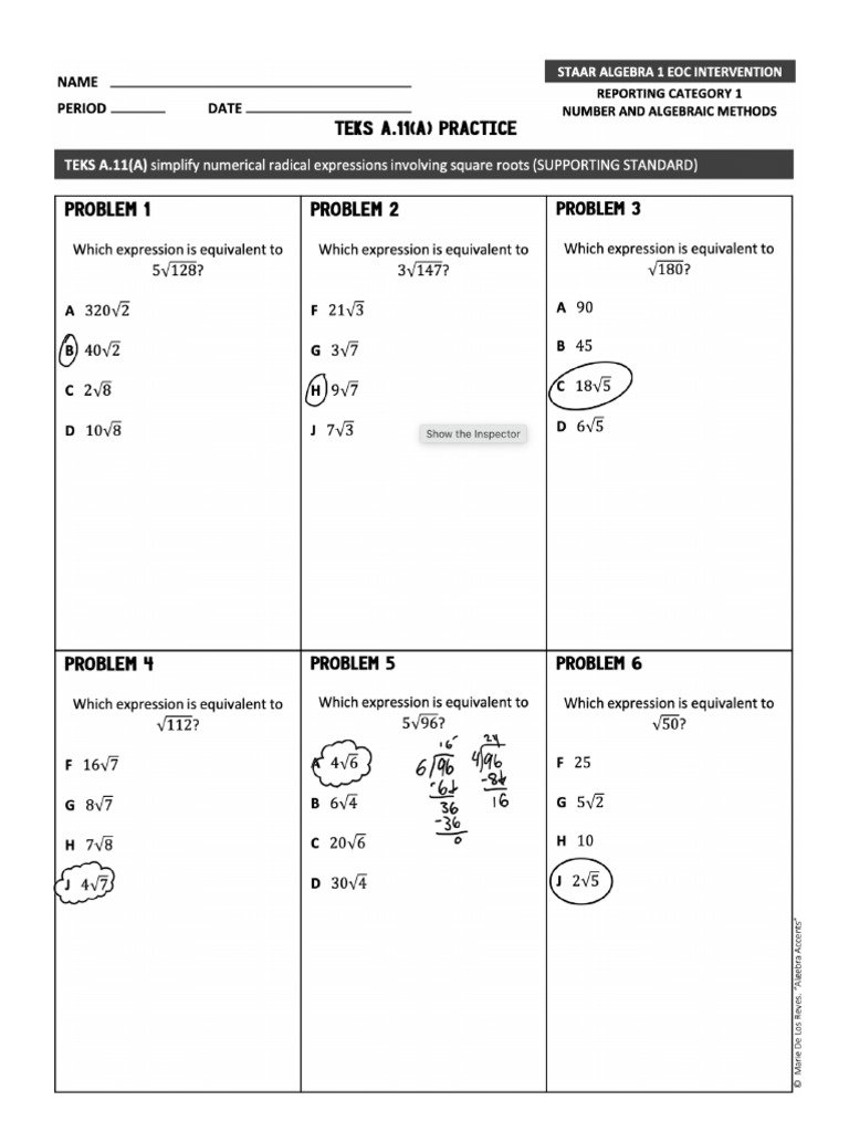 Simplify Radical Expressions | PDF